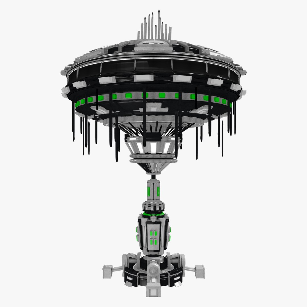 3D Sci-fi Tower Observatory model - TurboSquid 1790152
