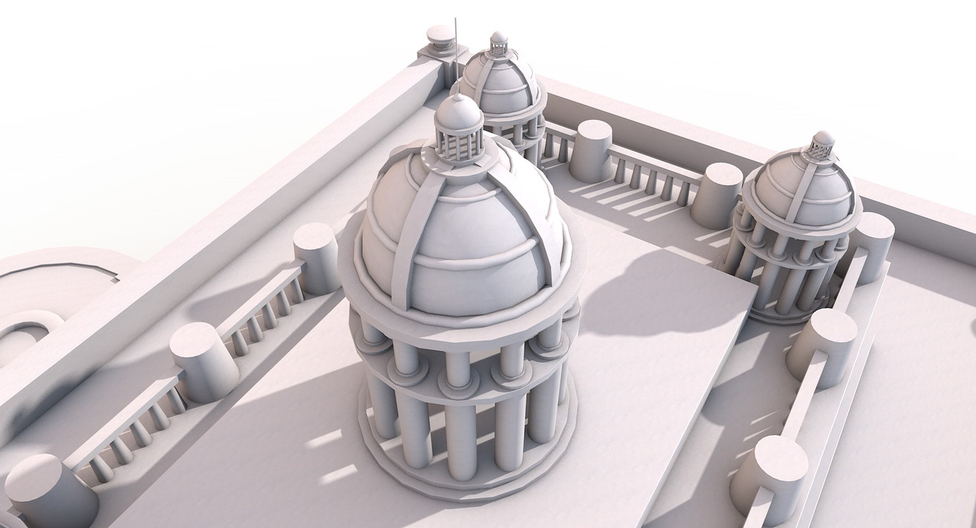 Classic Temple Building 3d Max
