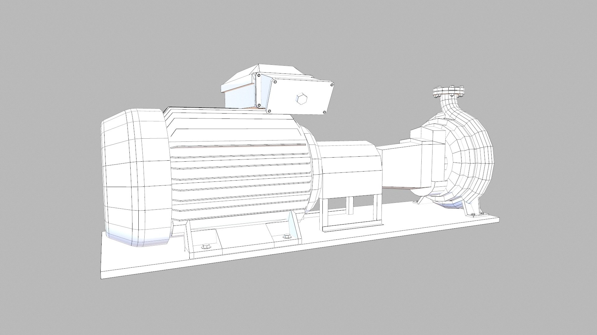 Pump Skid Lowpoly 3D Model - TurboSquid 2338706