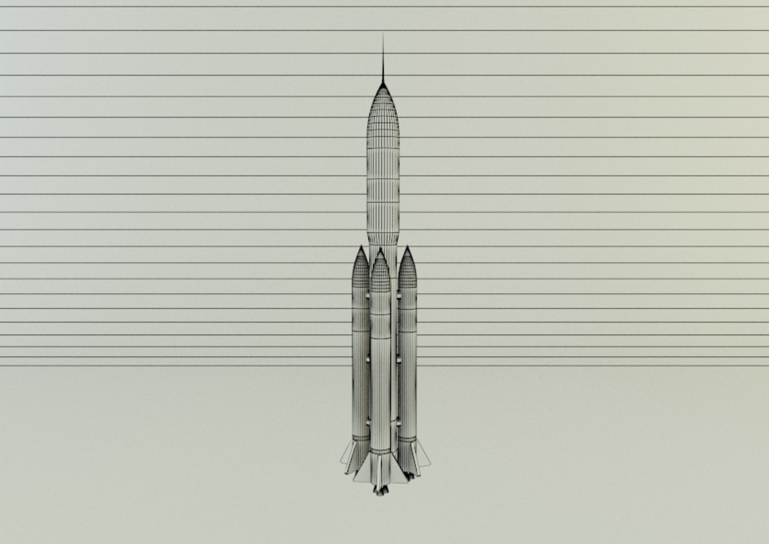 Space Rocket 3D Model - TurboSquid 2068089