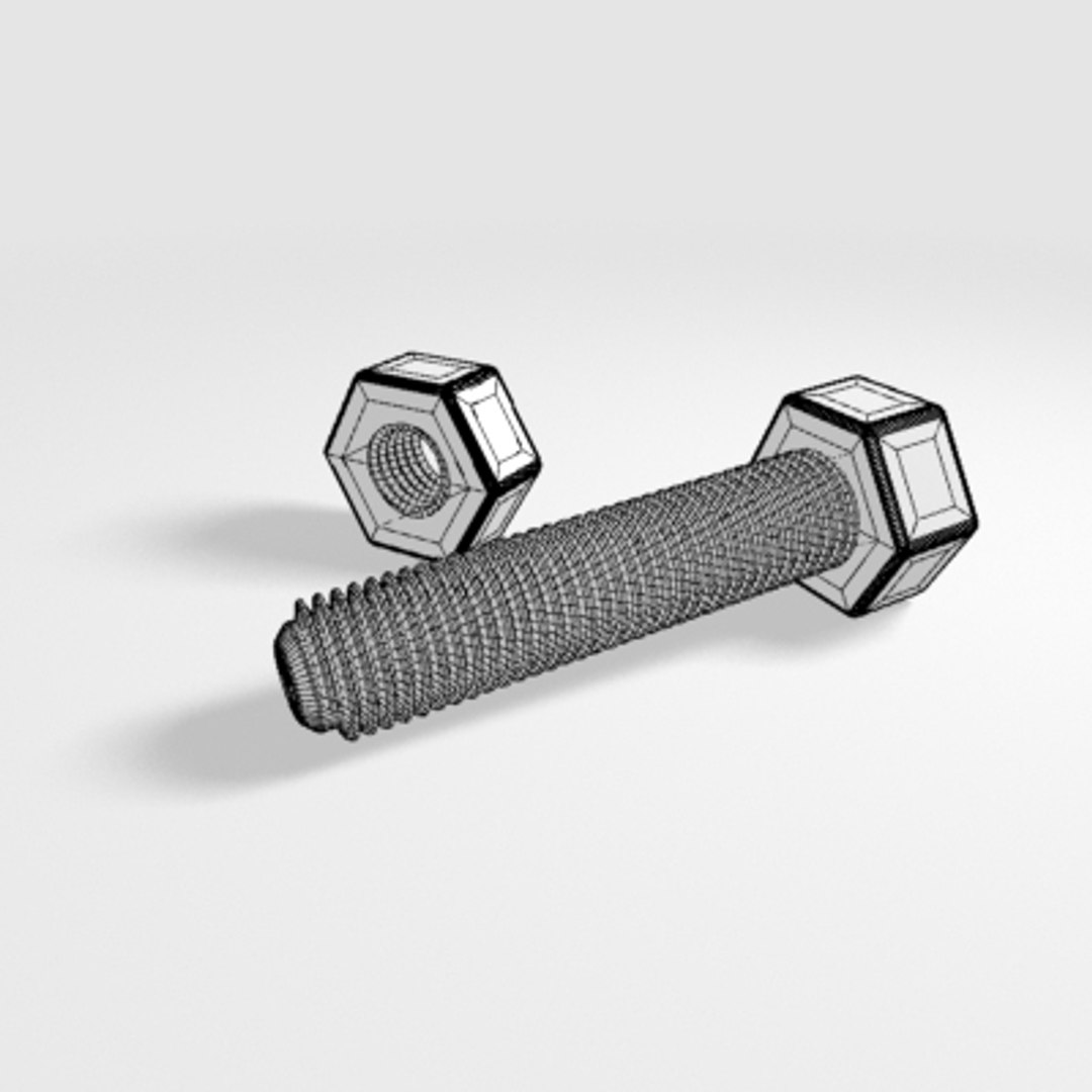 3d Model Of Bolt