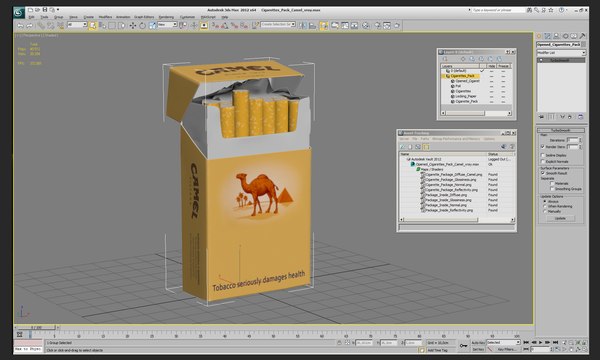3D cigarettes pack model - TurboSquid 1231242