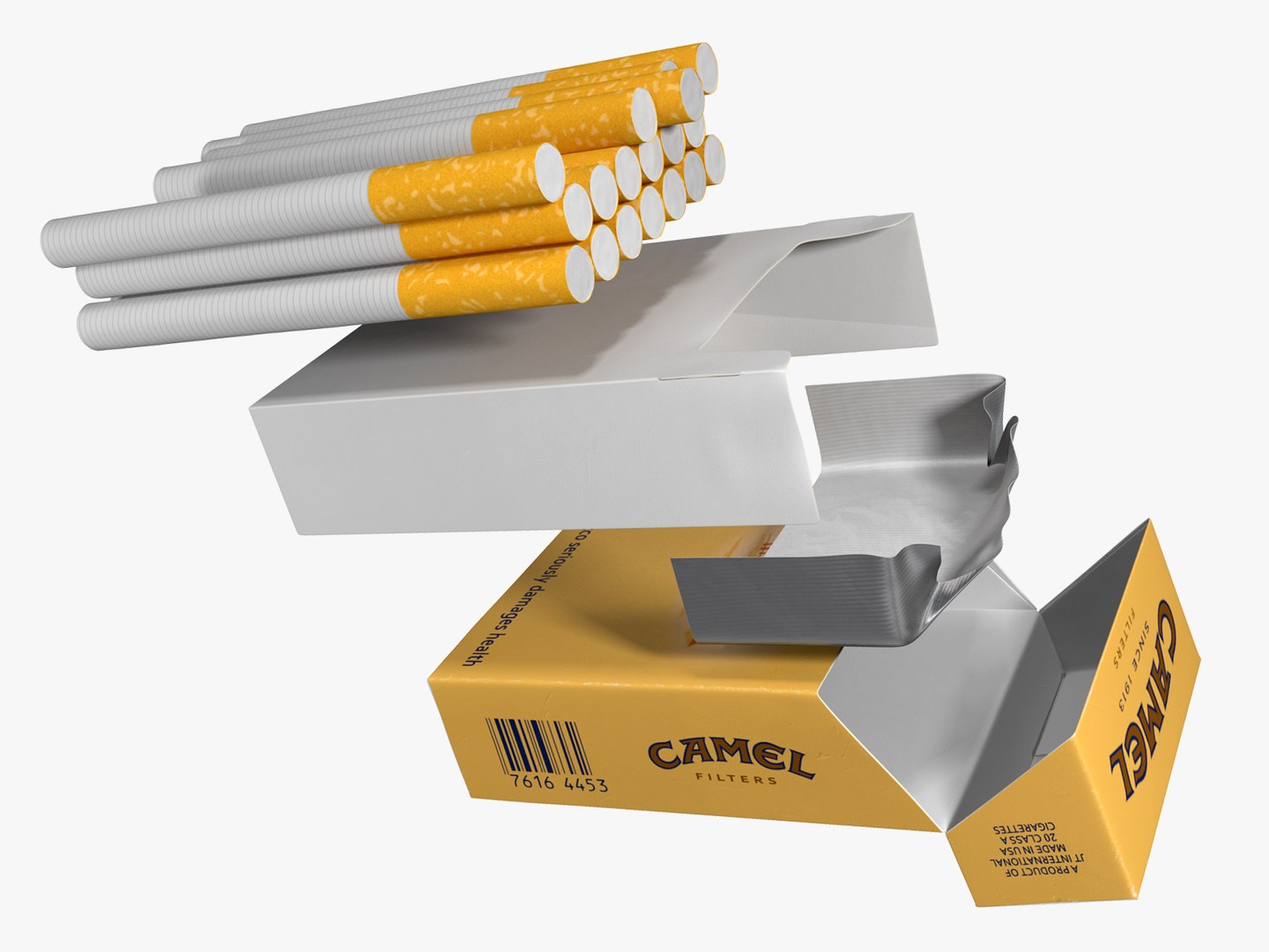 3D Cigarettes Pack Model - TurboSquid 1231242