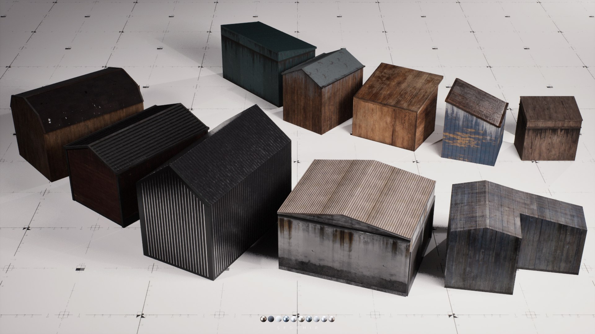 3D Model Shed Pack Vol 01 - TurboSquid 2305099