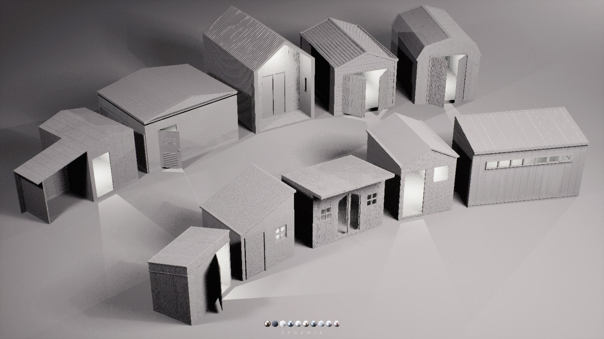 3D Model Shed Pack Vol 01 - TurboSquid 2305099