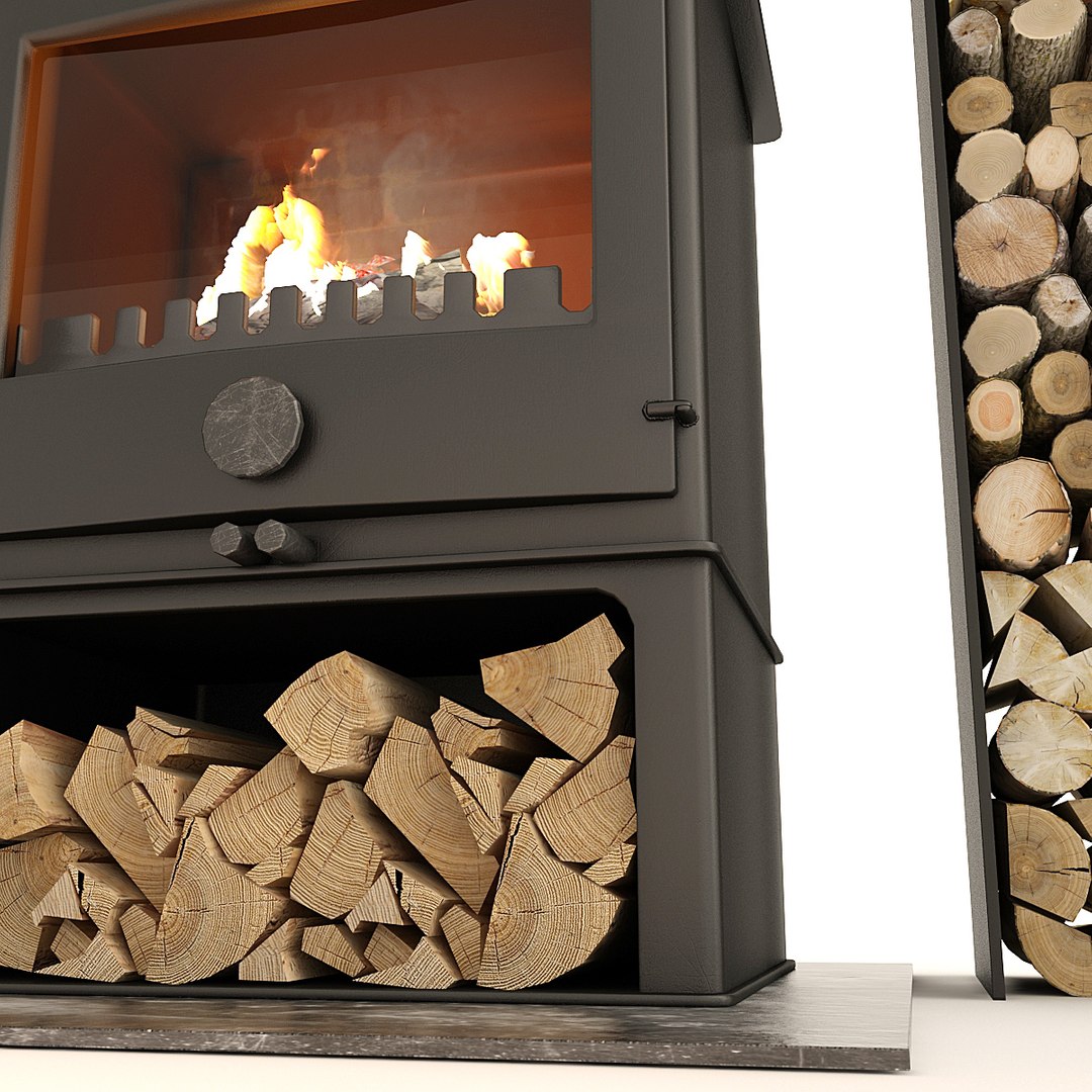 3D Fireplace Firewood Wood Model - TurboSquid 1230716