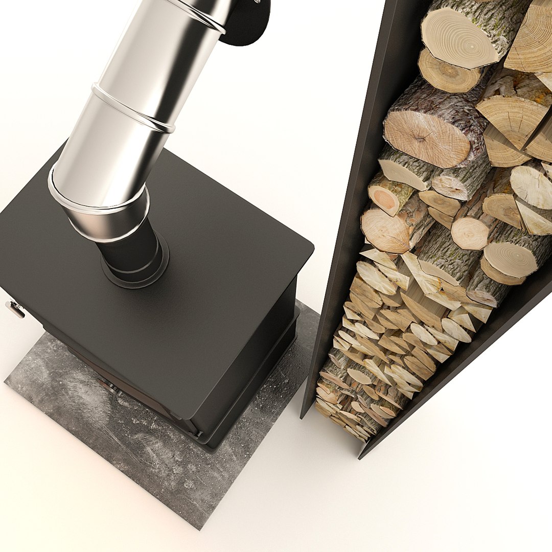 3D Fireplace Firewood Wood Model - TurboSquid 1230716