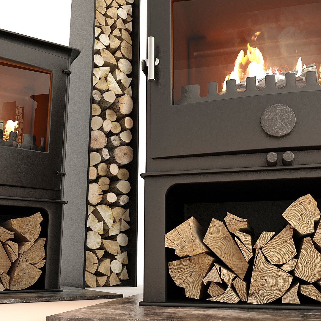 3D Fireplace Firewood Wood Model - TurboSquid 1230716