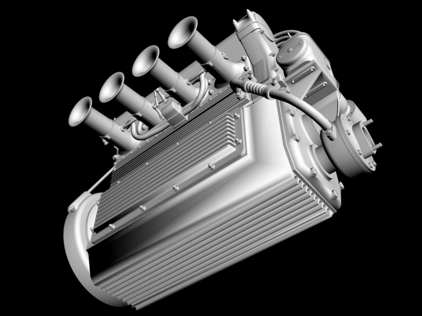 Dxf Offenhauser Engine