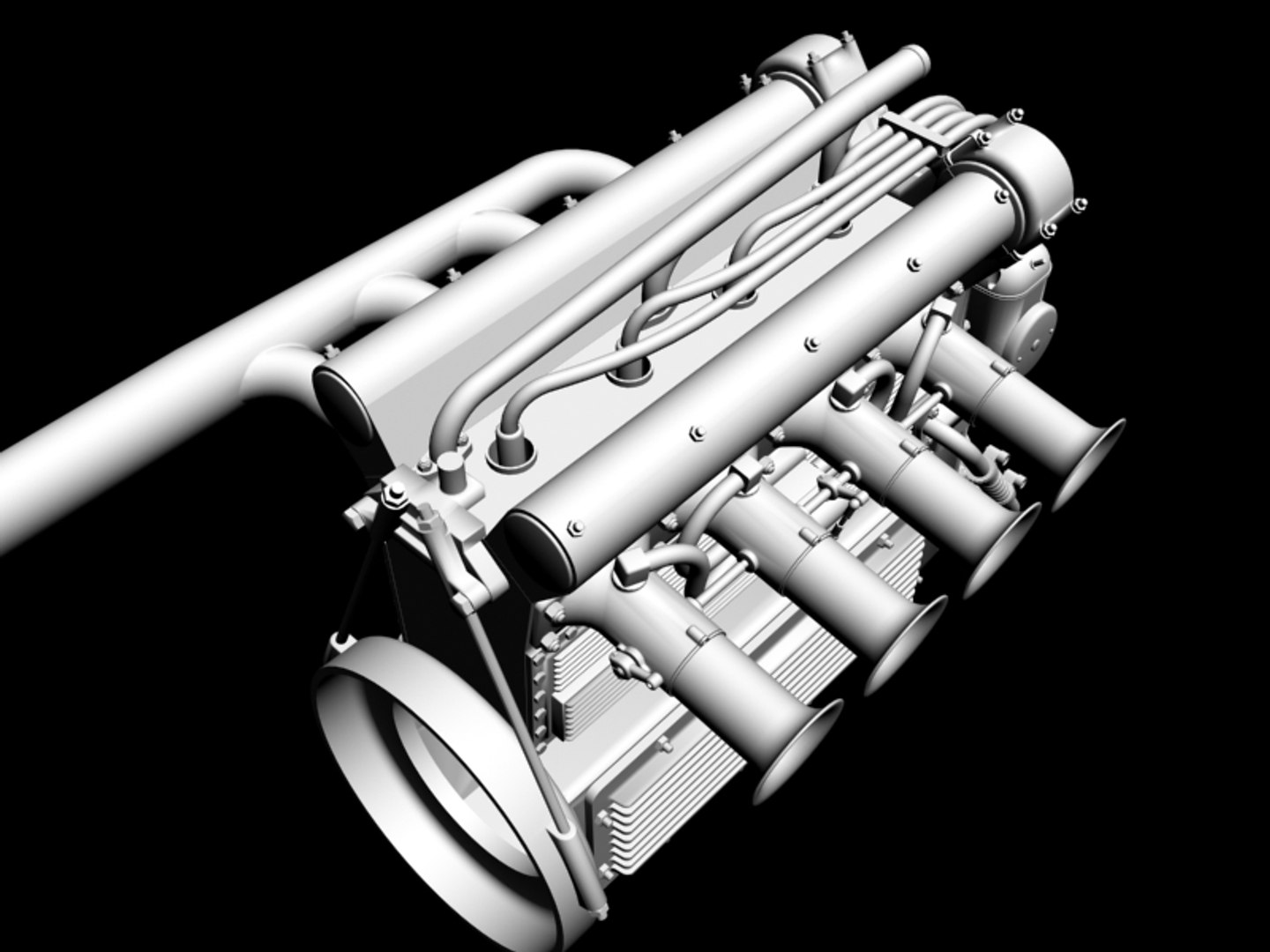 Dxf Offenhauser Engine