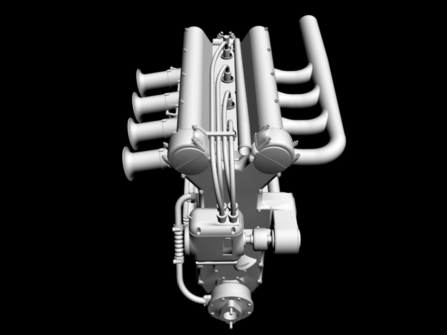 Dxf Offenhauser Engine