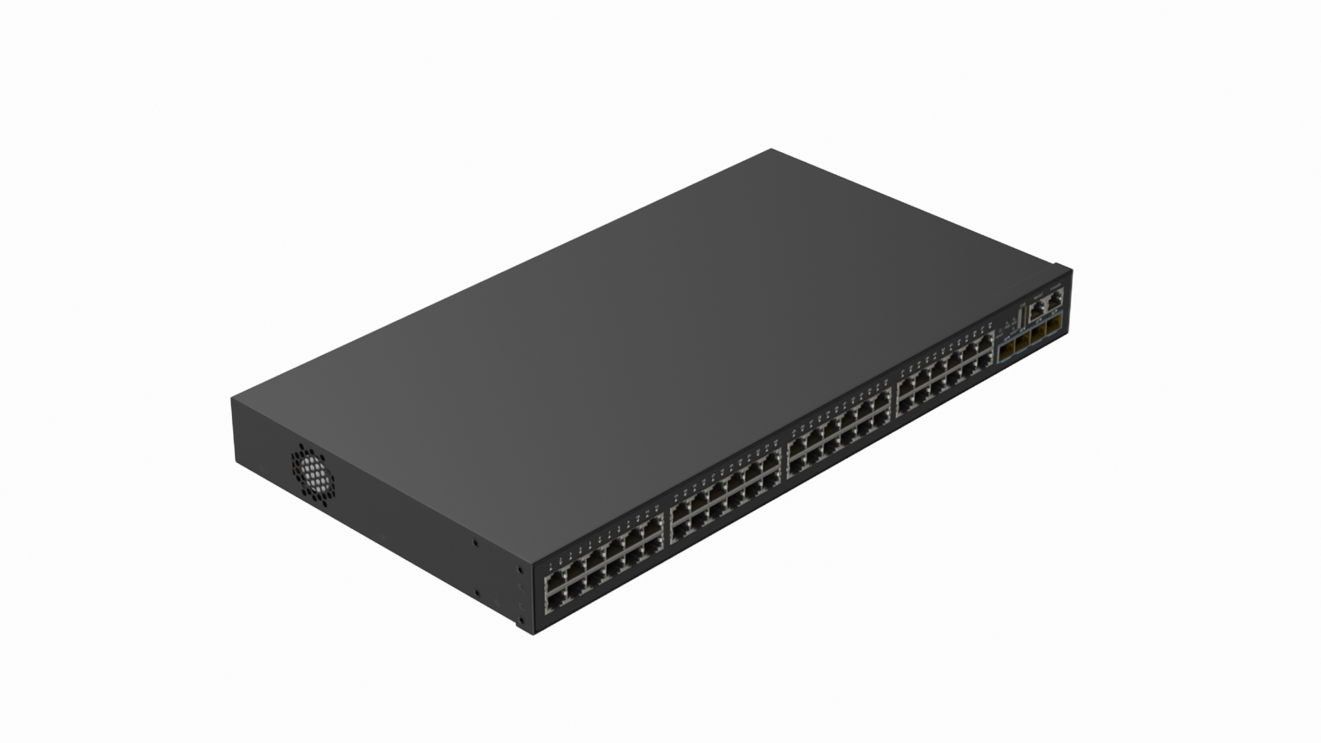Network Switch 48 Ports 3D Model - TurboSquid 2222435