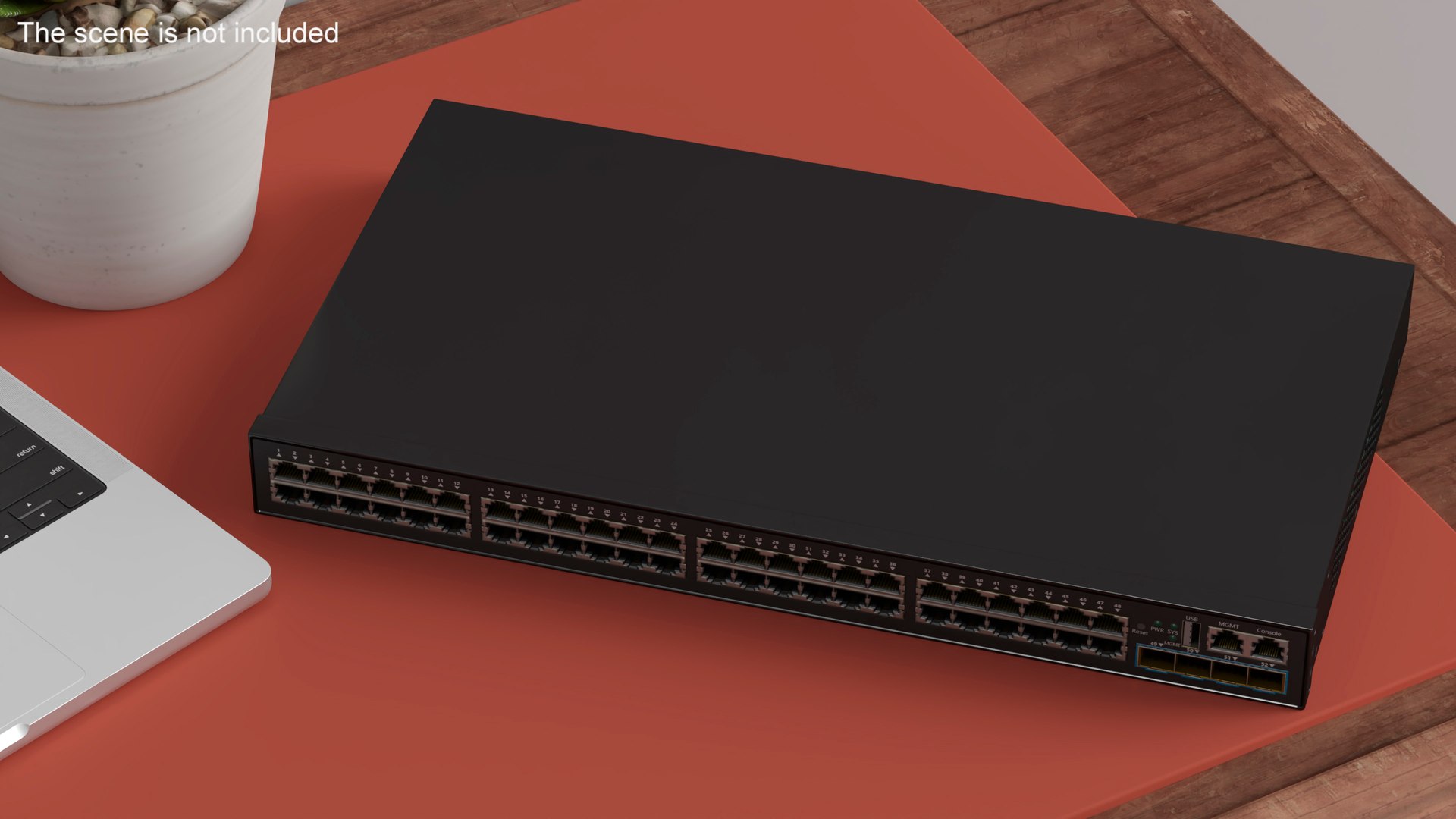 Network Switch 48 Ports 3D Model - TurboSquid 2222435