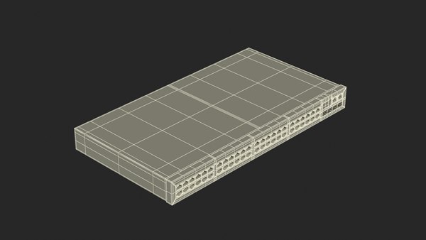 3D модель Сетевой коммутатор, 48 портов - TurboSquid 2222435