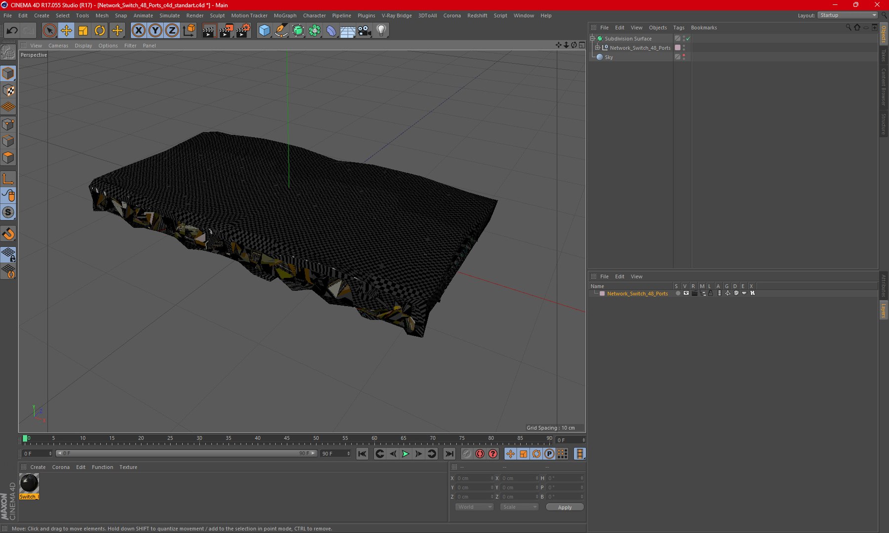 Network Switch 48 Ports 3D Model - TurboSquid 2222435