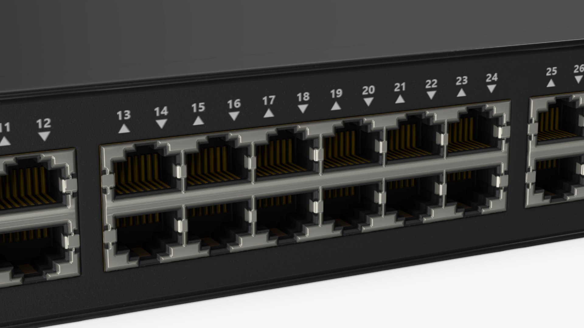 Network Switch 48 Ports 3D Model - TurboSquid 2222435