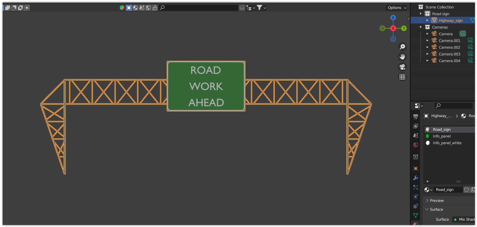 3D Highway Sign - TurboSquid 2084035