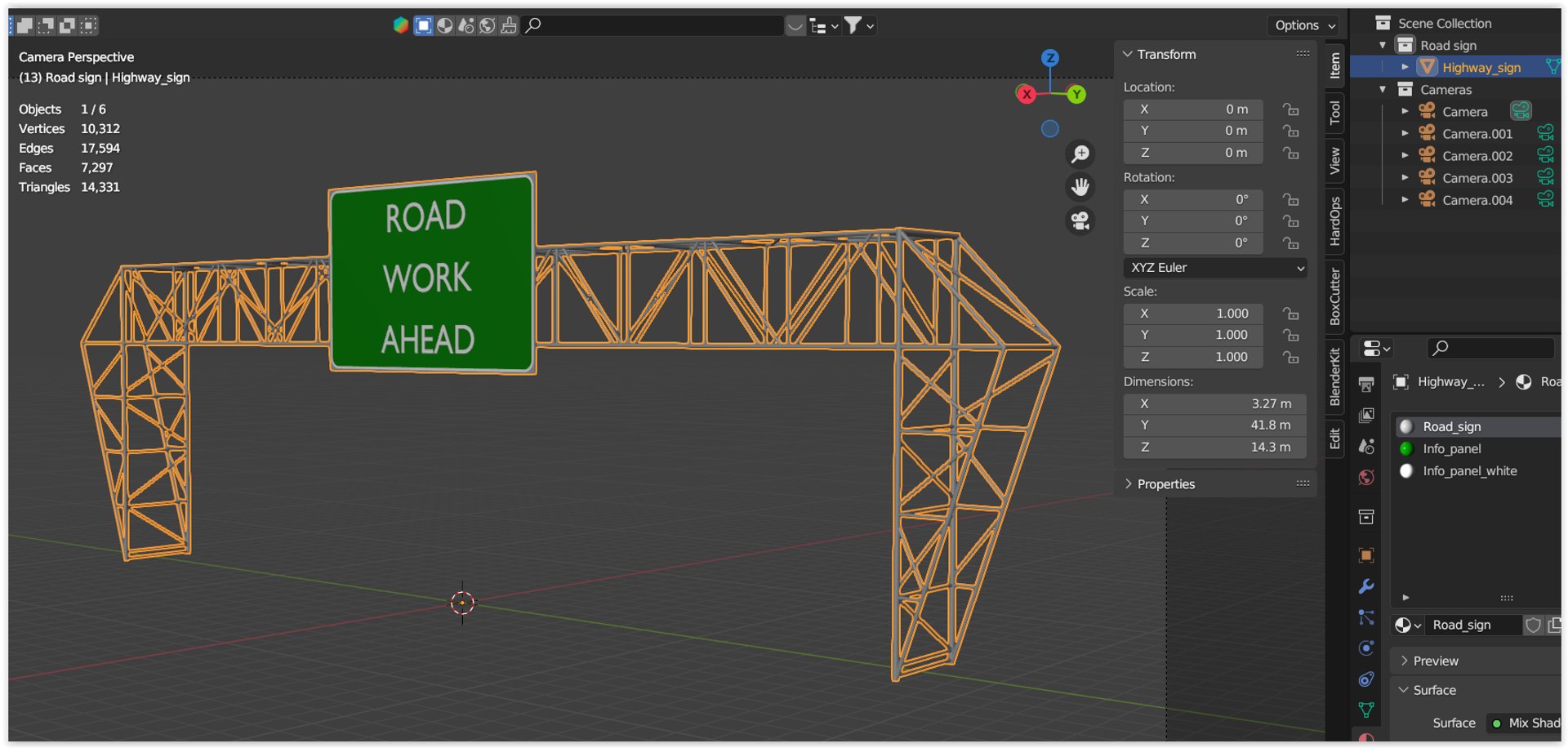 3D Highway Sign - TurboSquid 2084035