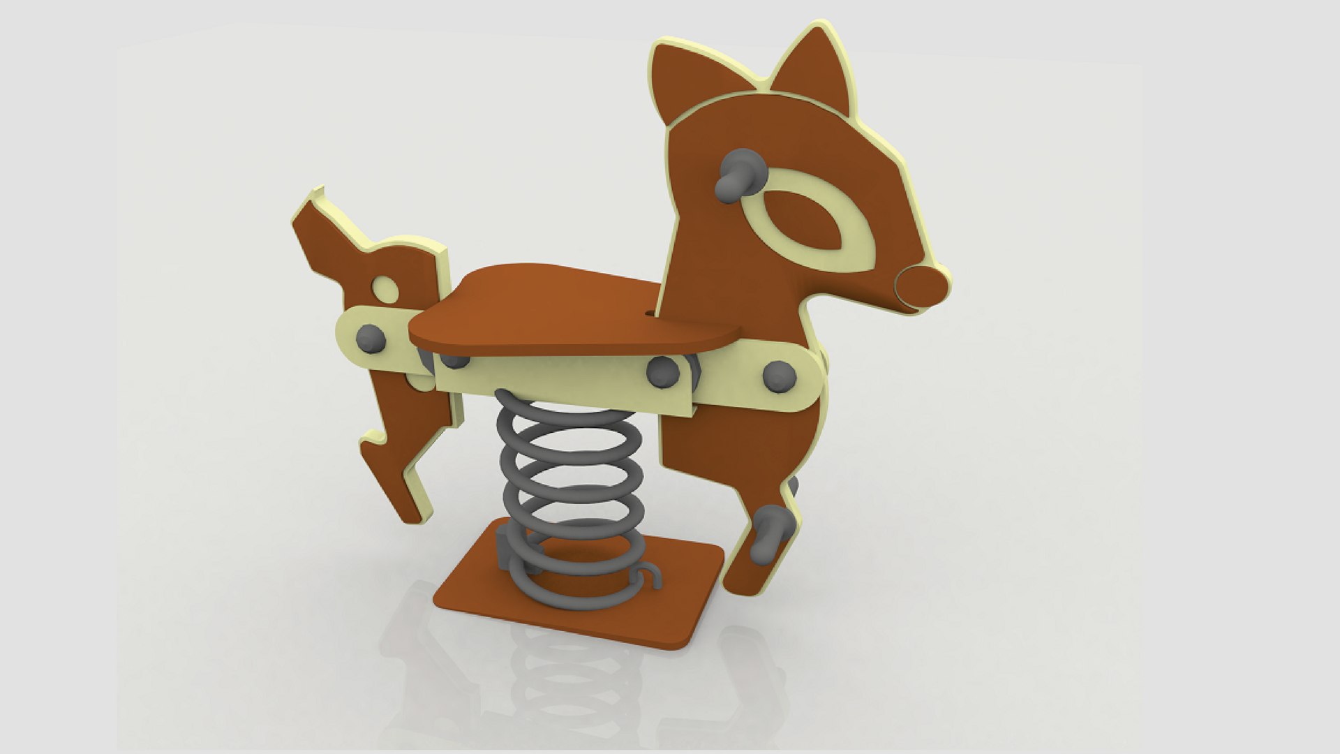 Playground play rider 3D model - TurboSquid 1694541