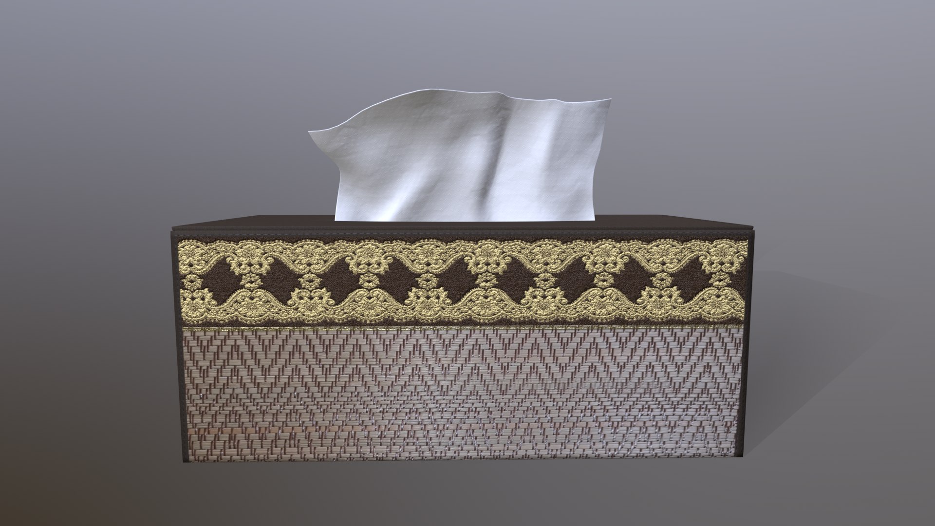 3D Tissue Box Realistic In Thai Style Model - TurboSquid 1900770