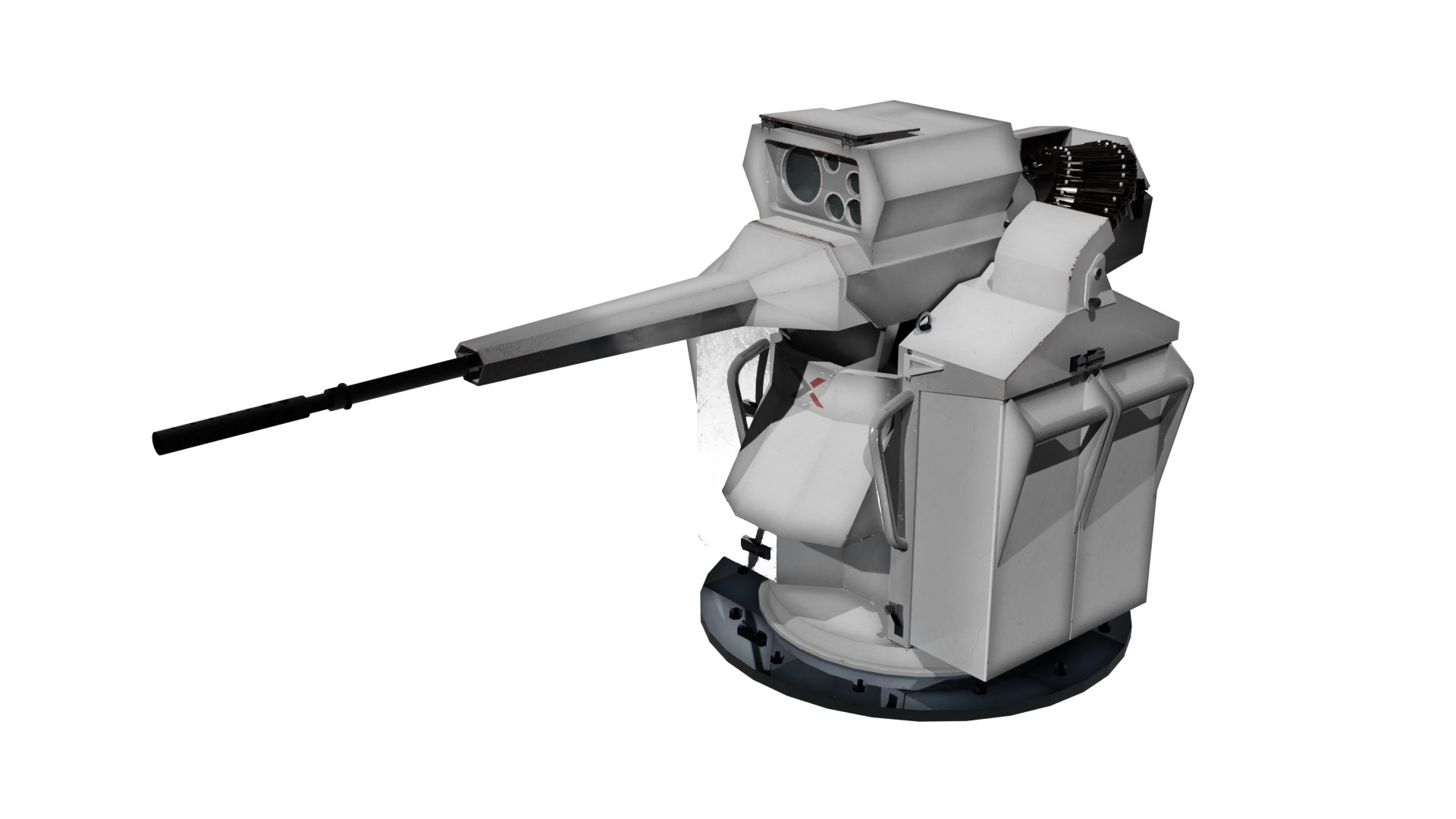 3D Nexter Narwhal 20 Naval Weapon Station - TurboSquid 2236592