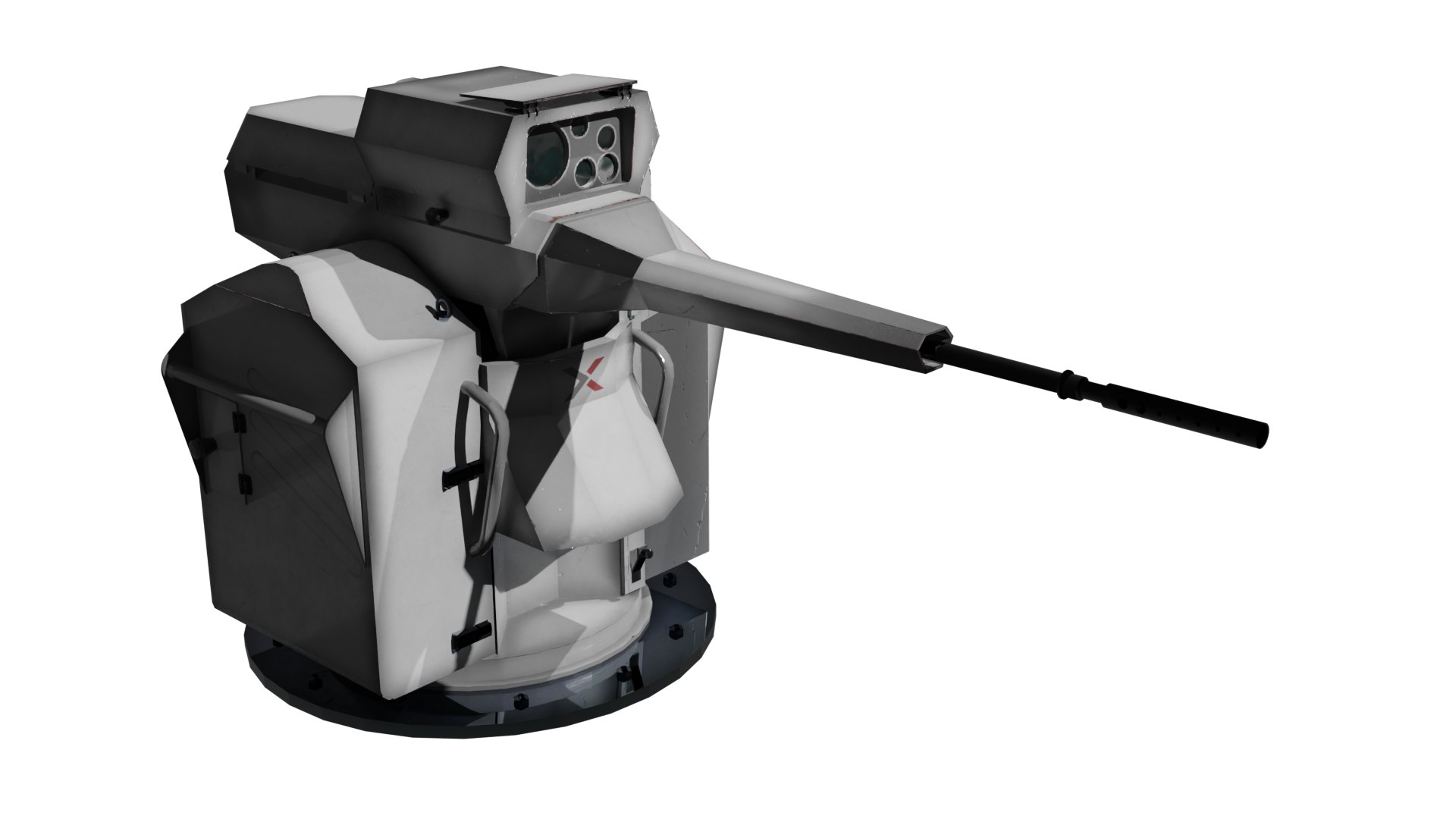 3D Nexter Narwhal 20 Naval Weapon Station - TurboSquid 2236592