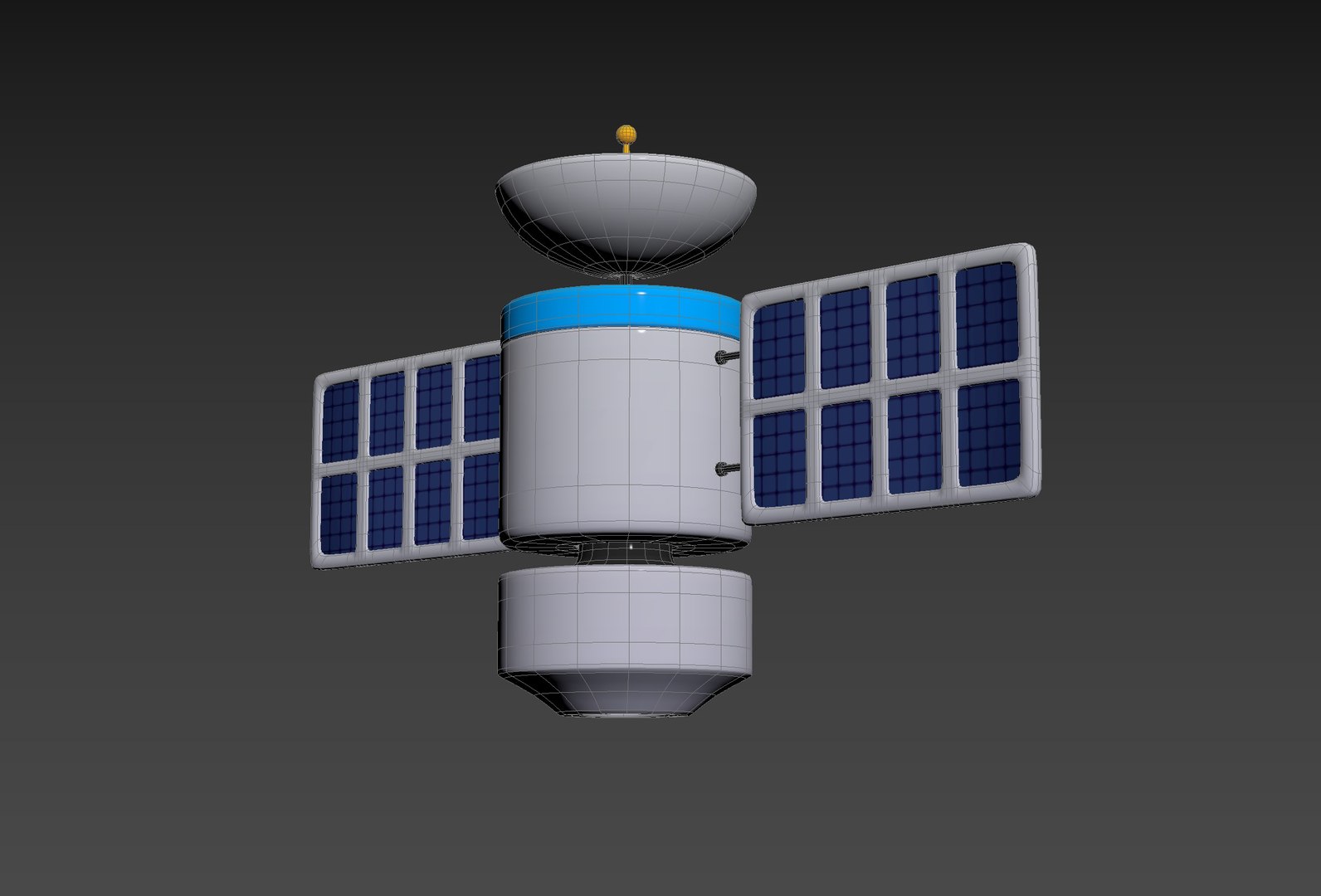 3D Cartoon Satellite - TurboSquid 2167605