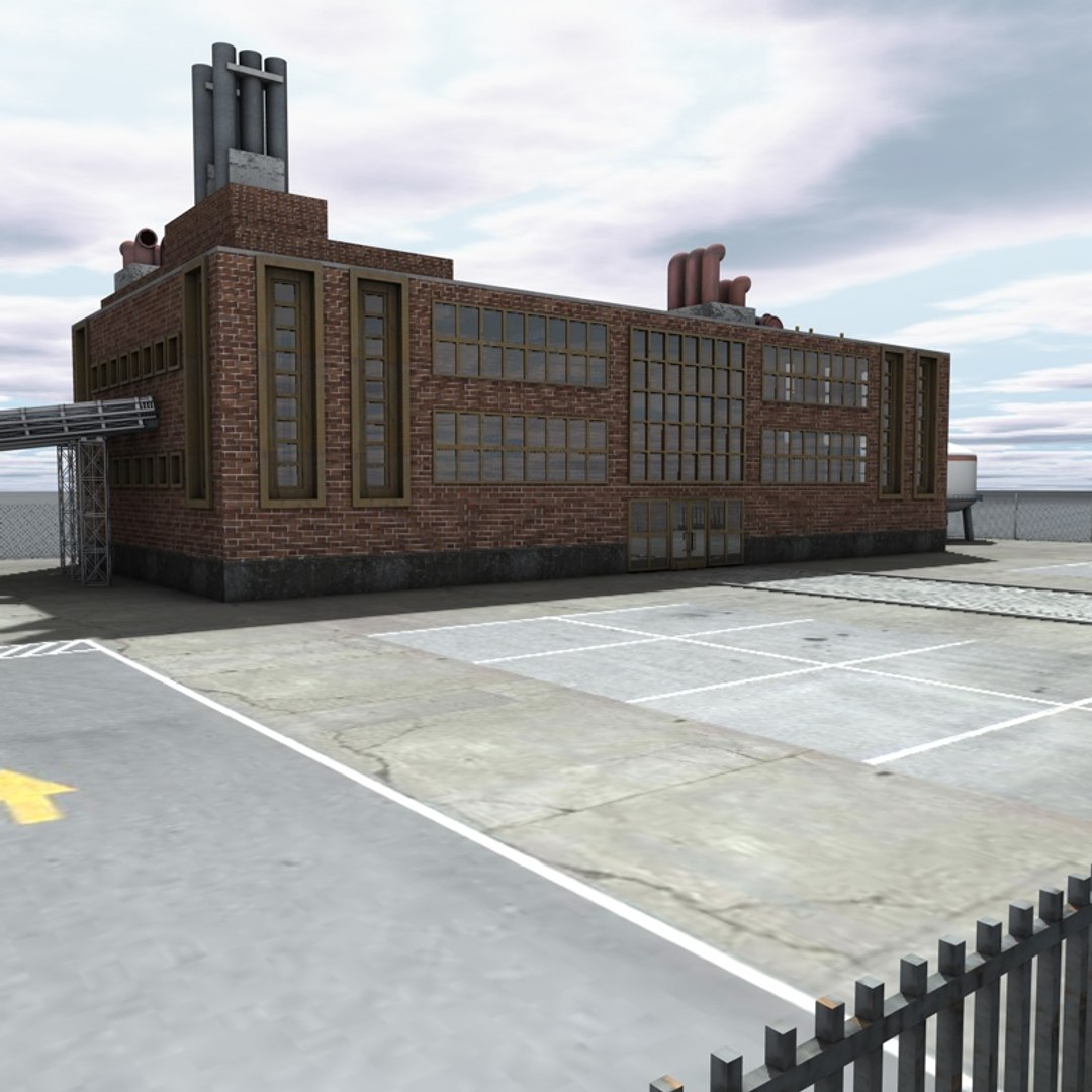 3d Model Of Factory Complex