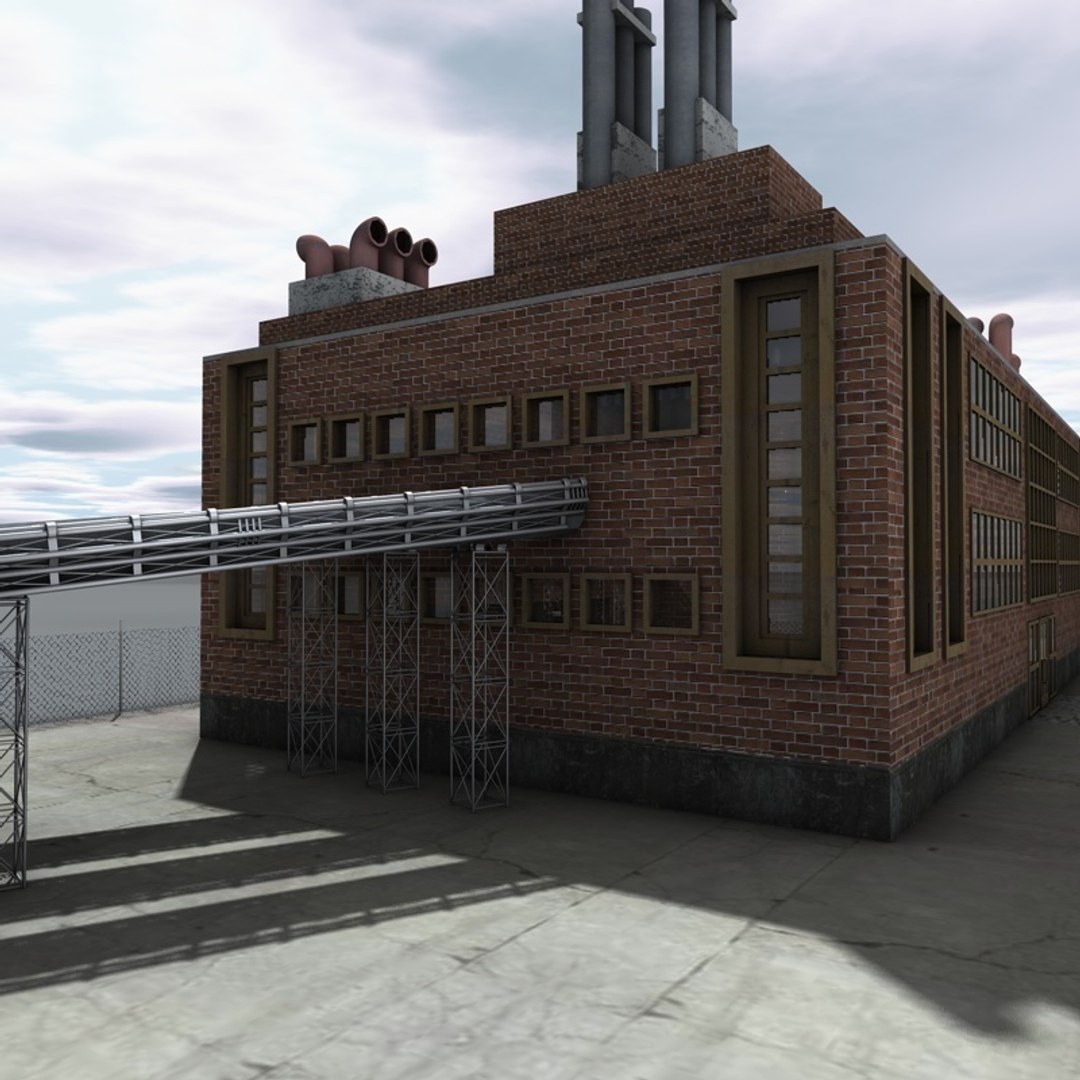 3d Model Of Factory Complex