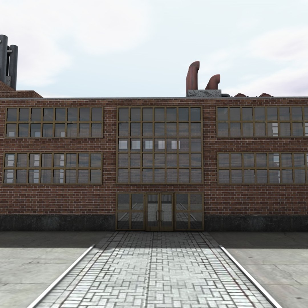 3d Model Of Factory Complex
