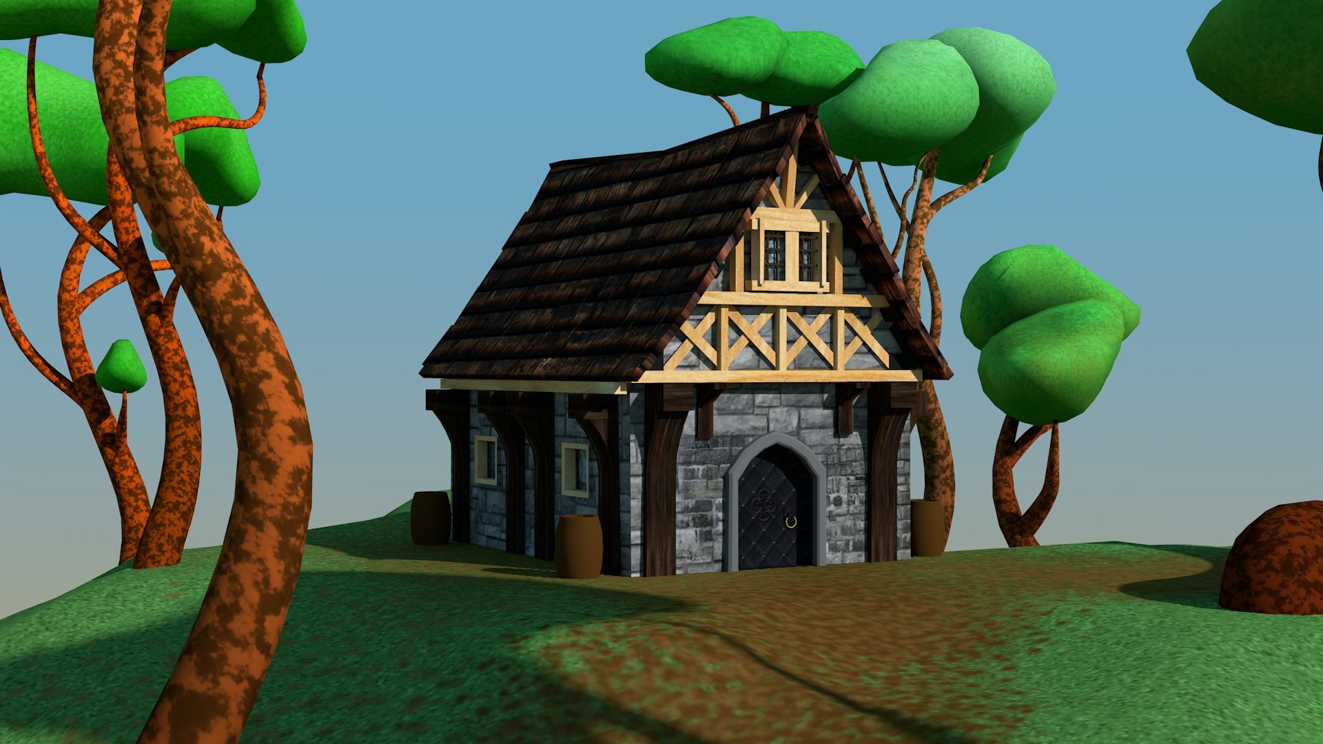 Cobble House Model - TurboSquid 1349559