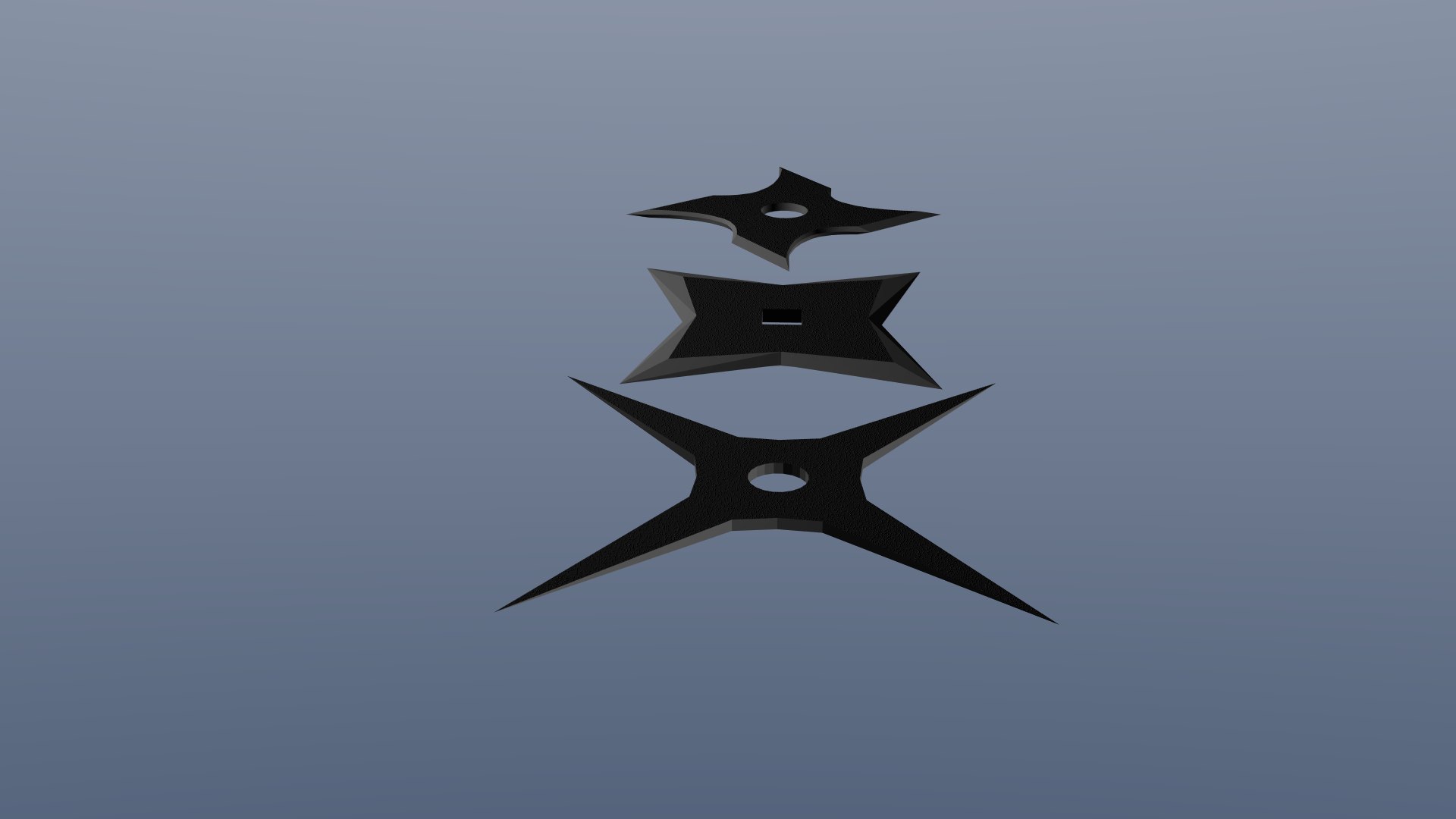 Ninja Throwing Stars Shurikens 3D Model - TurboSquid 1415640