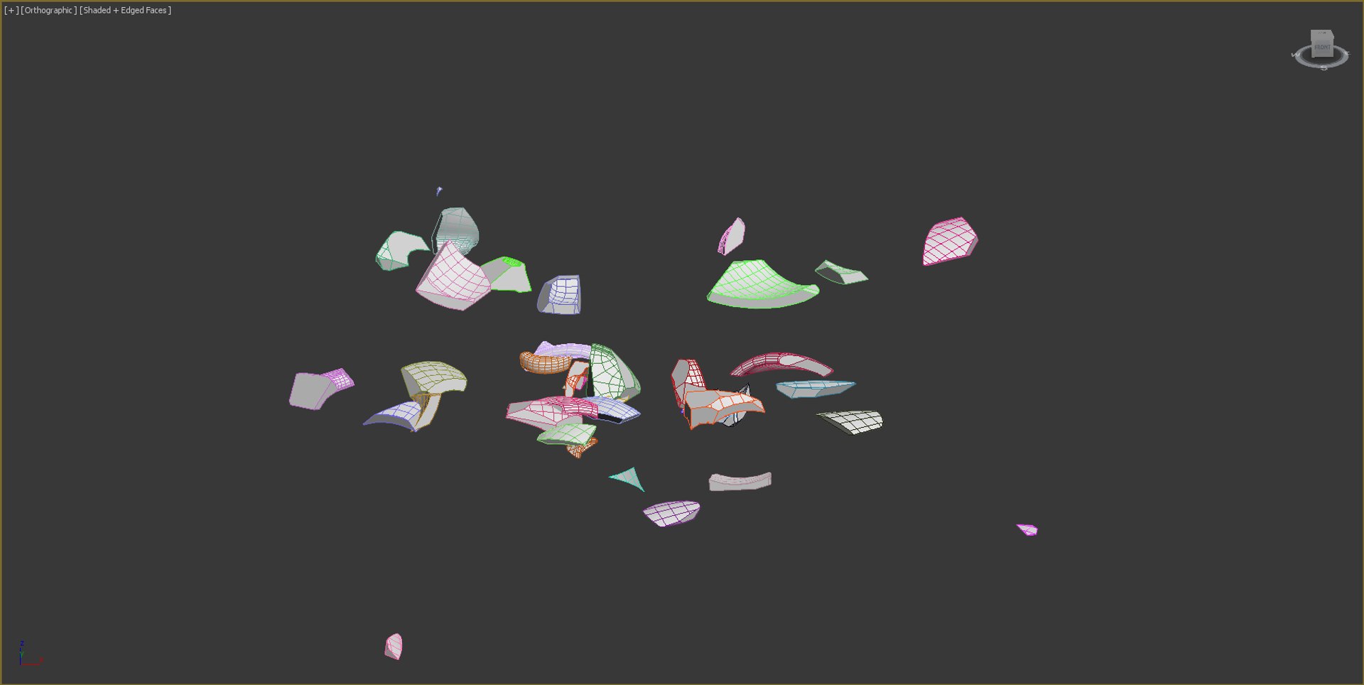 3D Model Broken Dishes Cups Tableware - TurboSquid 1559070