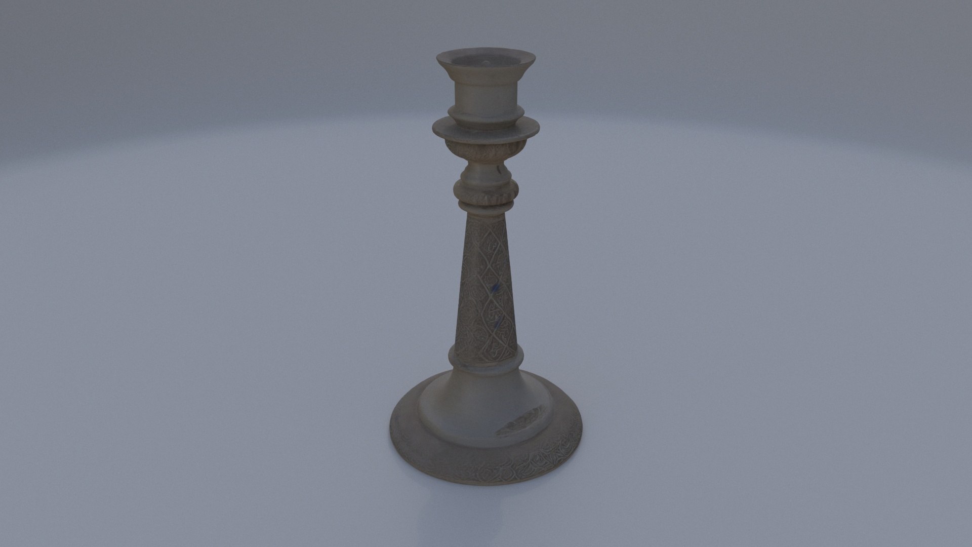 Silver Candlestick Holder 3D Model - TurboSquid 2327325