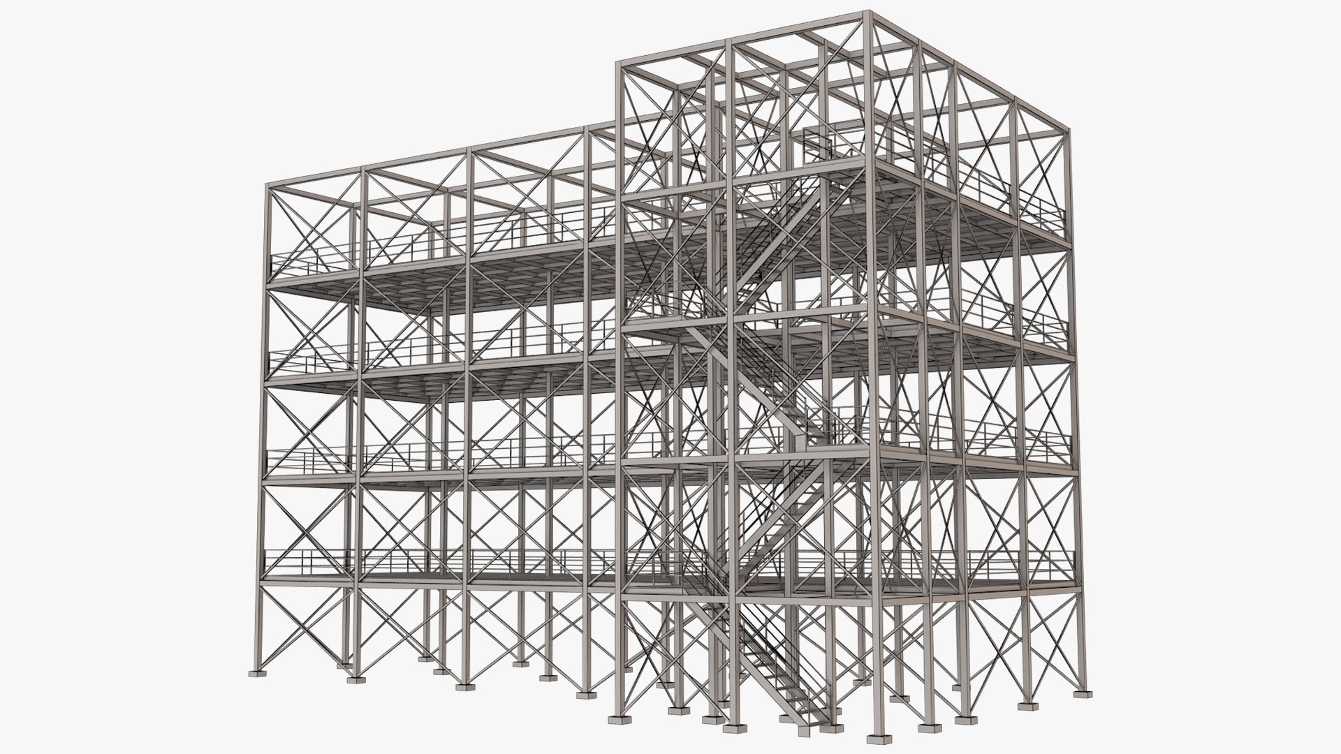 3D industrial platform 4 model - TurboSquid 1534621