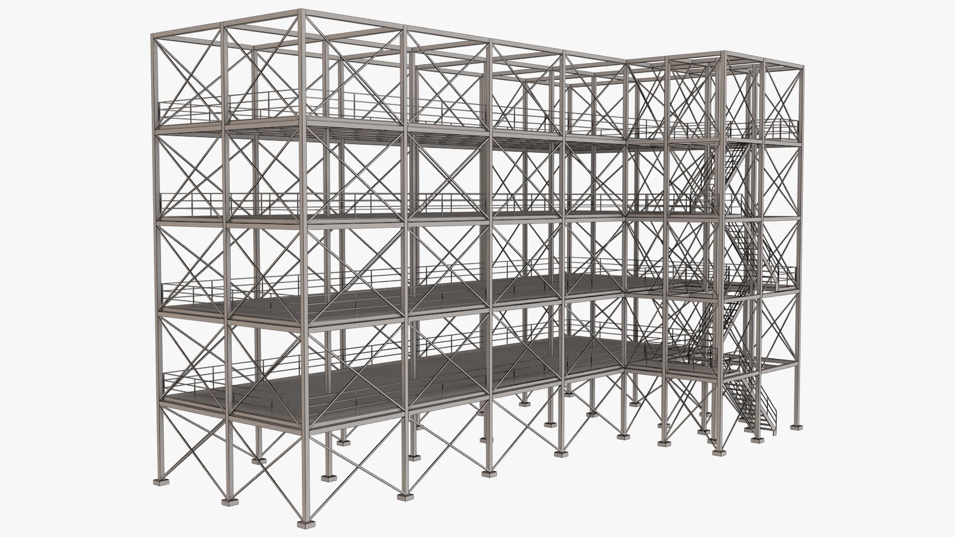 3D industrial platform 4 model - TurboSquid 1534621