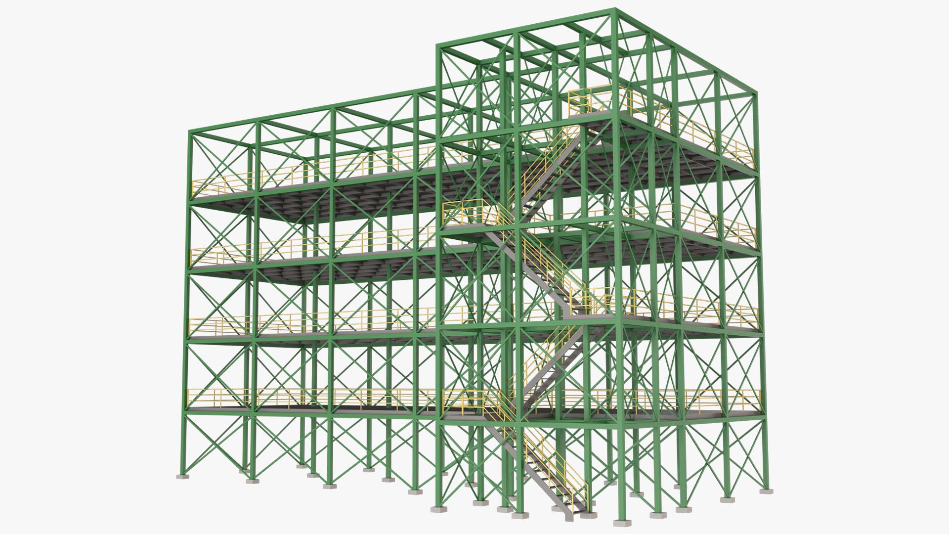 3D industrial platform 4 model - TurboSquid 1534621