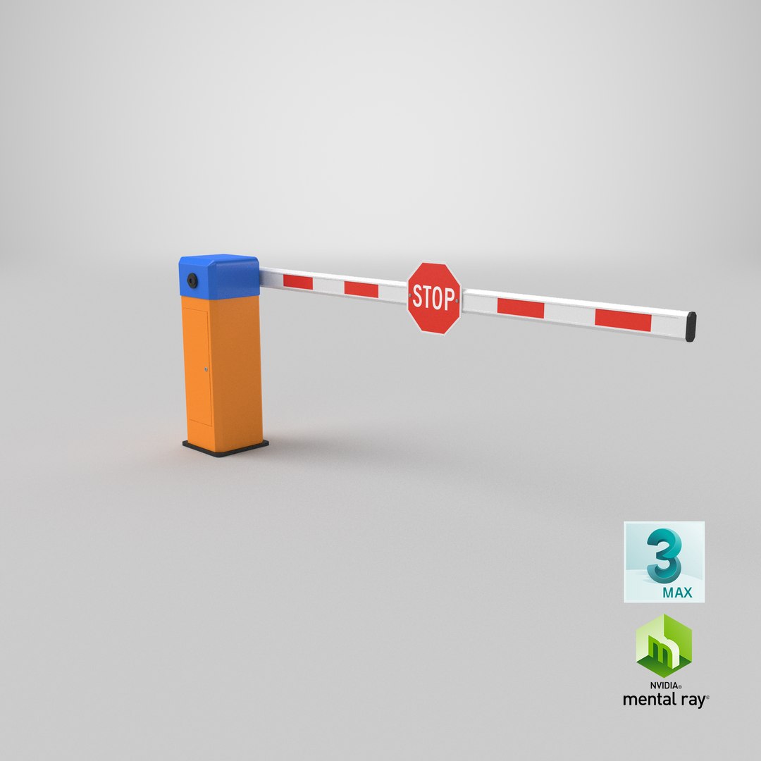 3D Car Barrier Gate 01 Model - TurboSquid 2042284