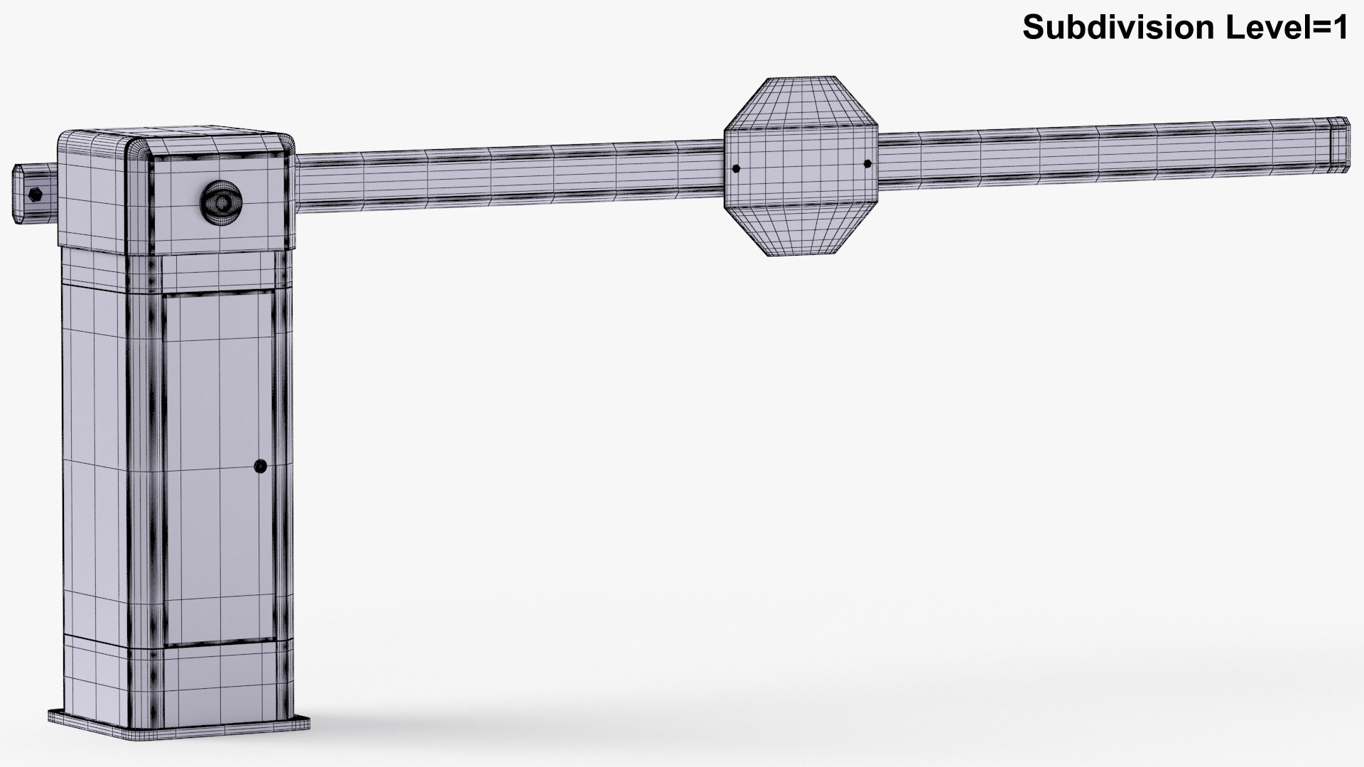 3D Car Barrier Gate 01 Model - TurboSquid 2042284