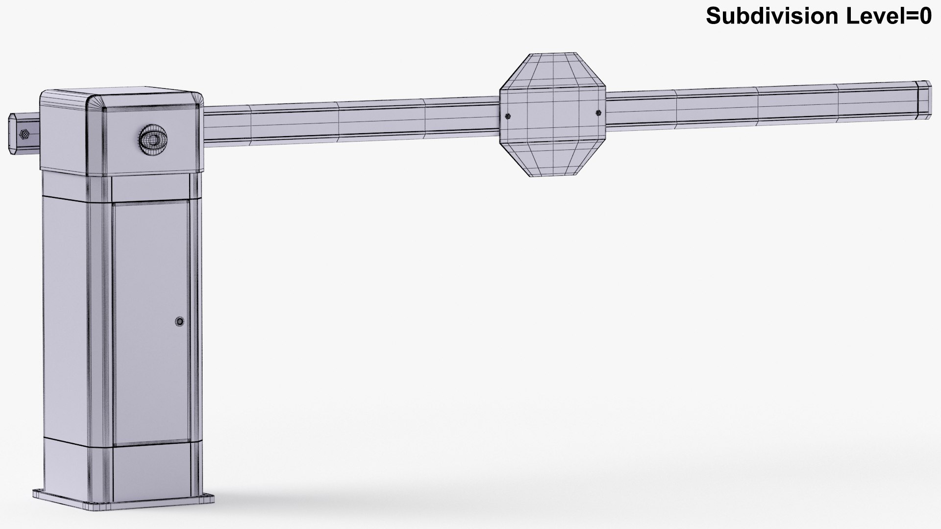3D Car Barrier Gate 01 Model - TurboSquid 2042284