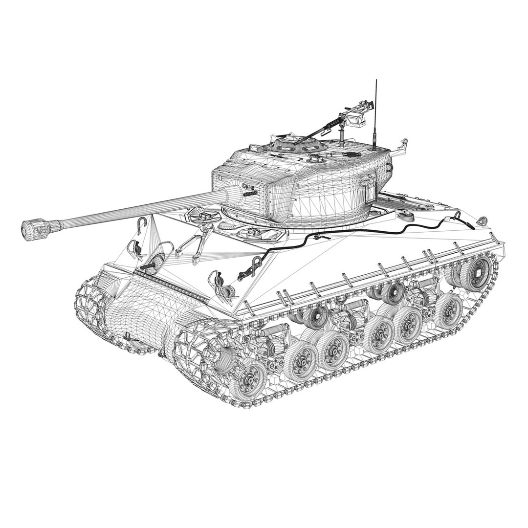 3D M4a3e8 Sherman - - TurboSquid 1290469