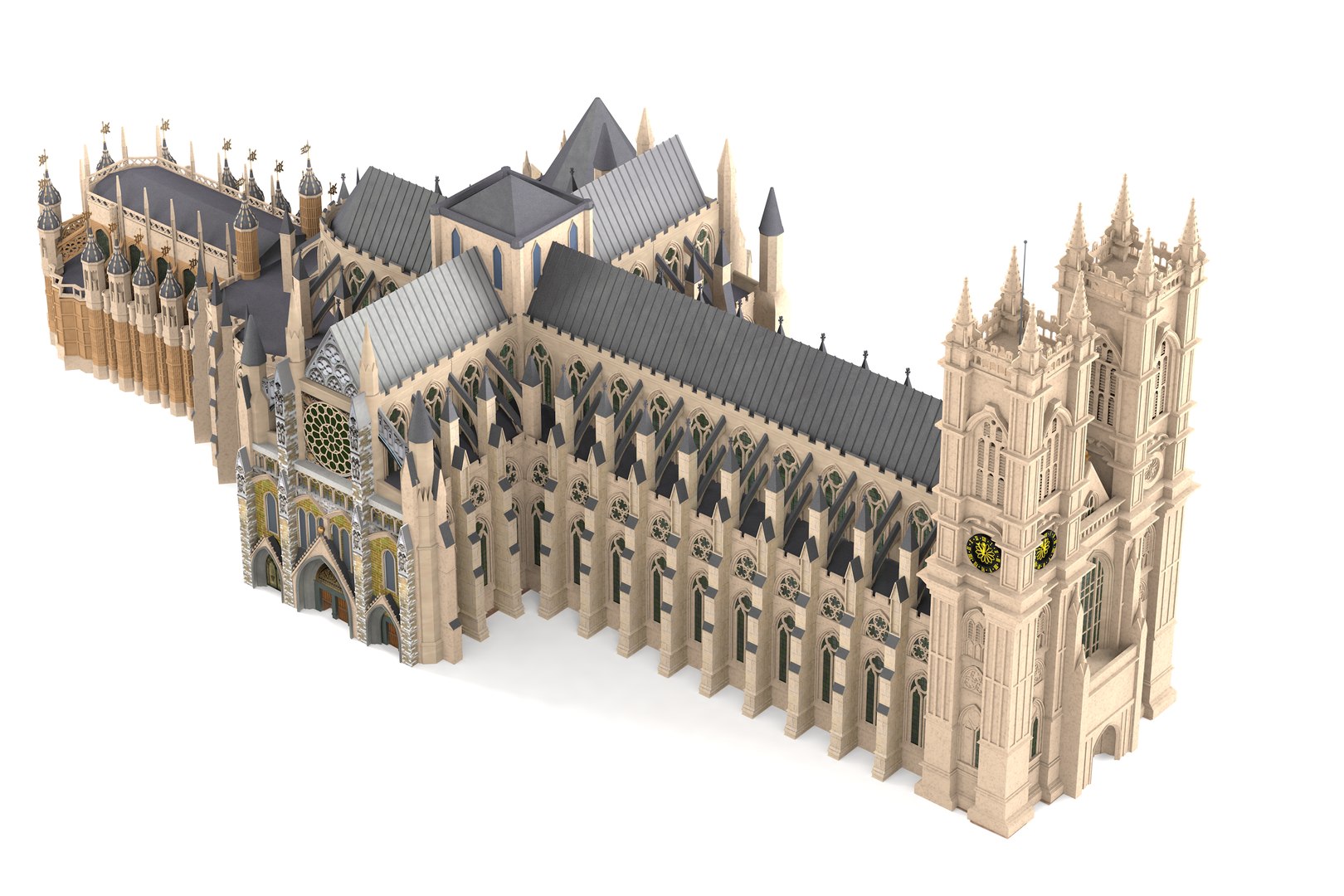 3d model of westminster abbey church