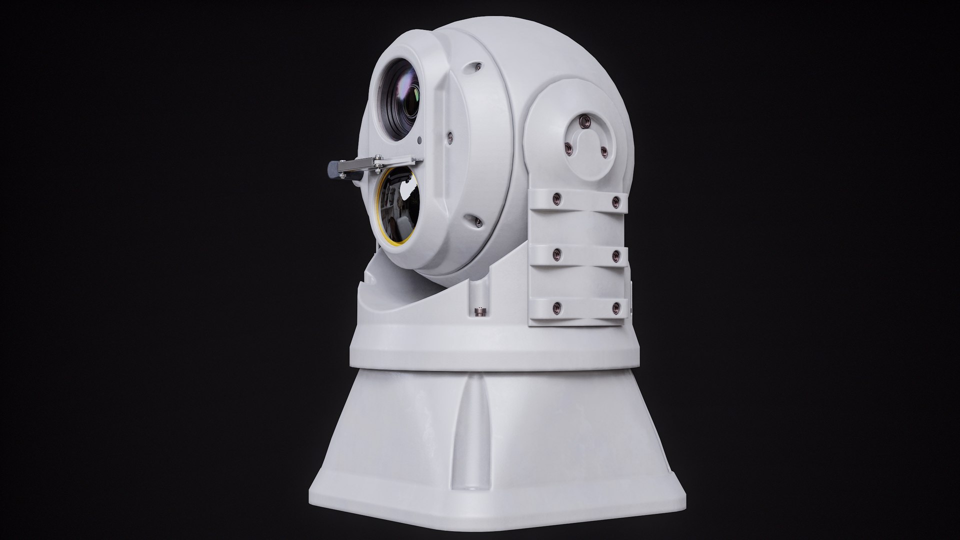 Multisensor Gyro Stabilized PTZ Camera System Type 3 PBR 3D ...