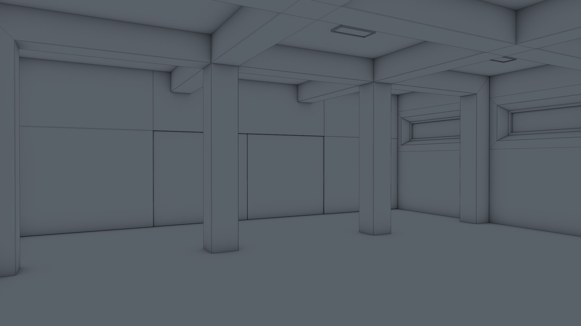 Empty Warehouse Model - TurboSquid 2519322