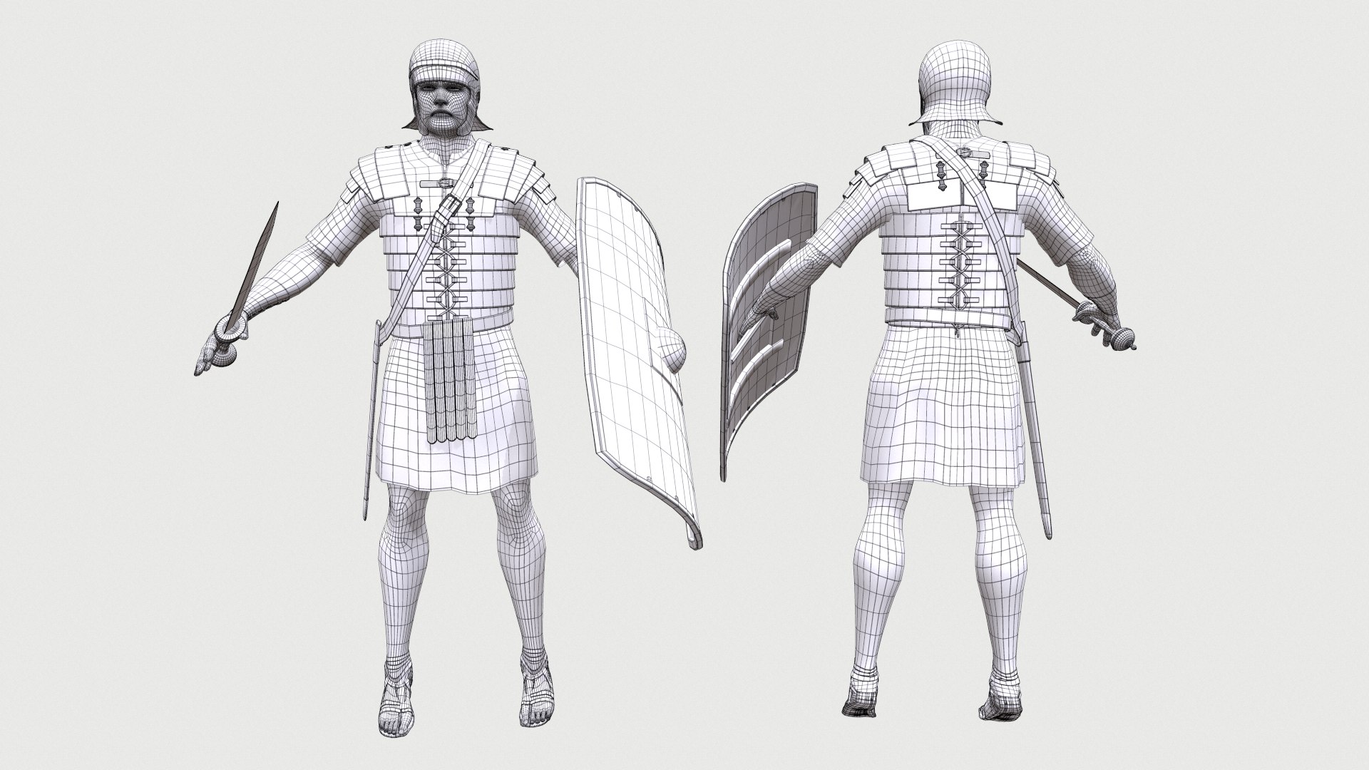 Roman Legionary 3D Model - TurboSquid 2209502