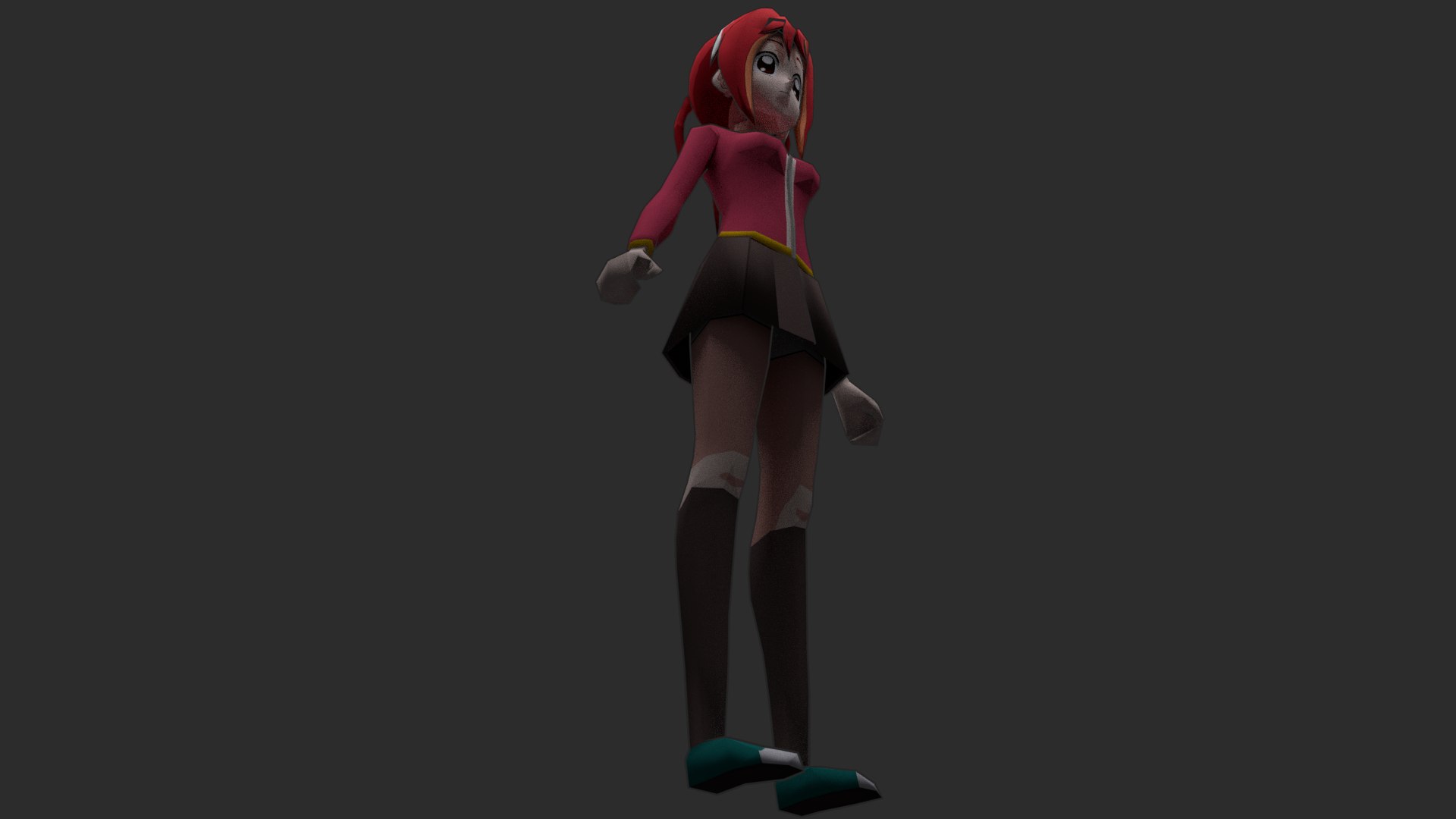 Rigged Anime Girl 3D Model - TurboSquid 1495852