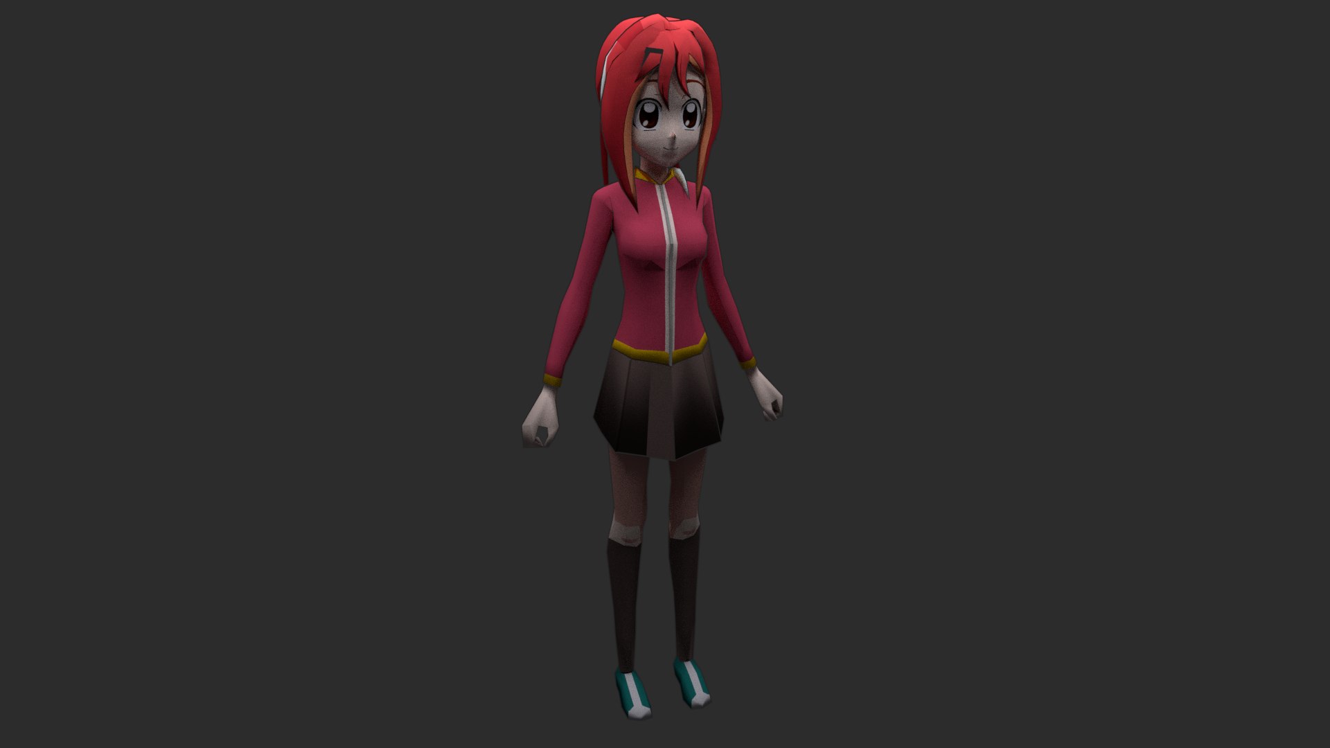 Rigged Anime Girl 3D Model - TurboSquid 1495852