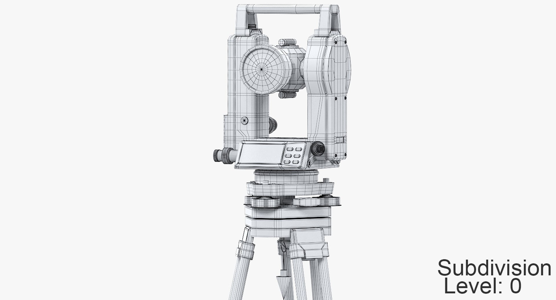 Digital Theodolite 3D Model - TurboSquid 1350538