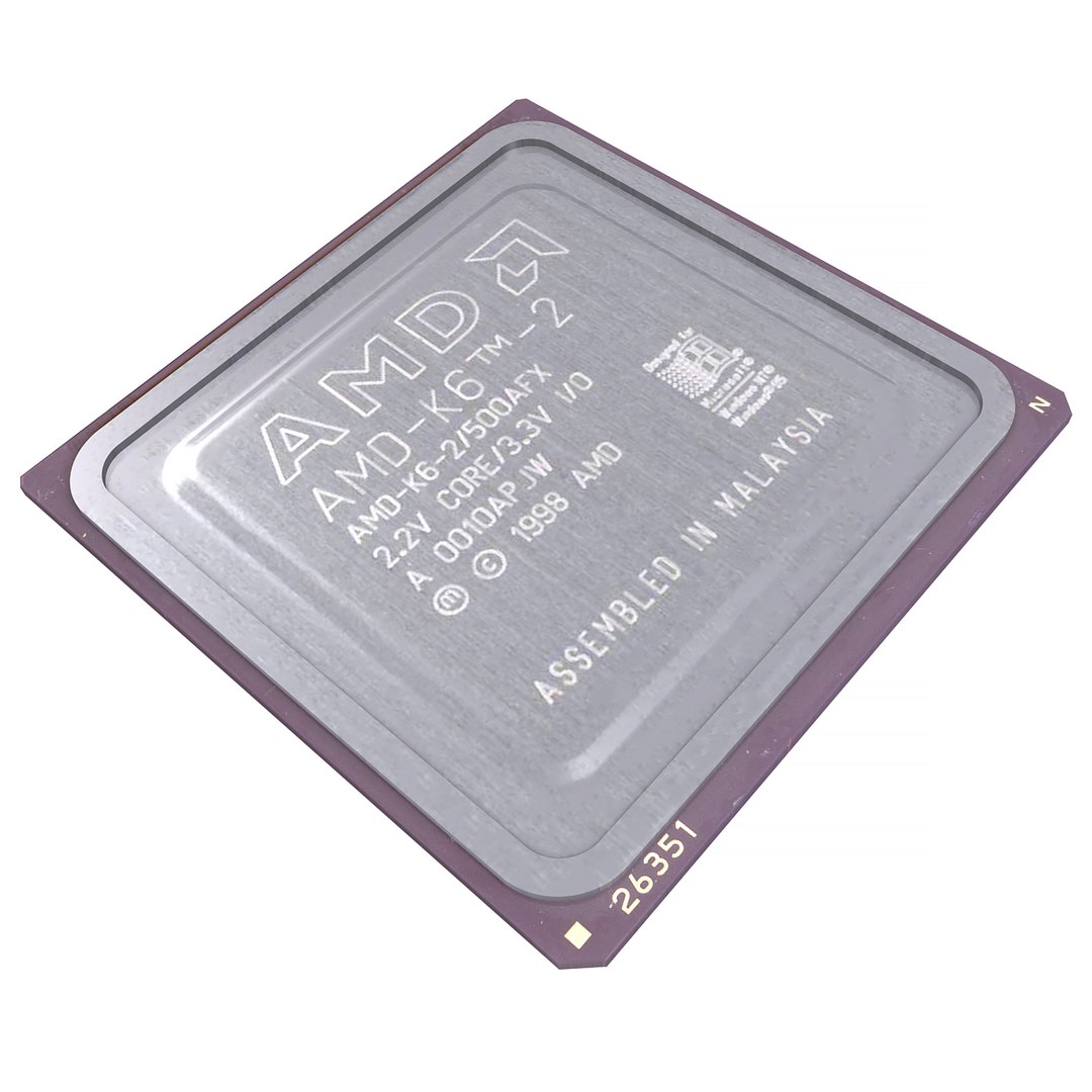 3D Amd K6-2 Cpu - TurboSquid 1478141
