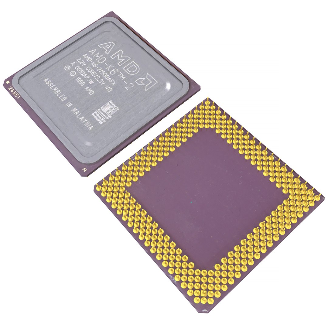 3D Amd K6-2 Cpu - TurboSquid 1478141